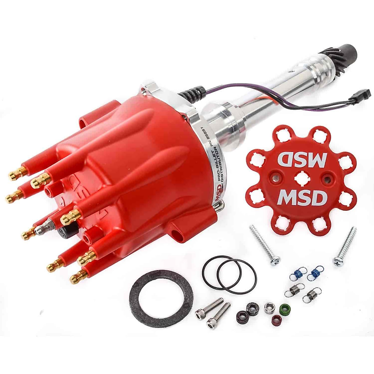 MSD 85551K Ignition Kit Includes Distributor 6AL Ignition Box Blaster 2 Coil