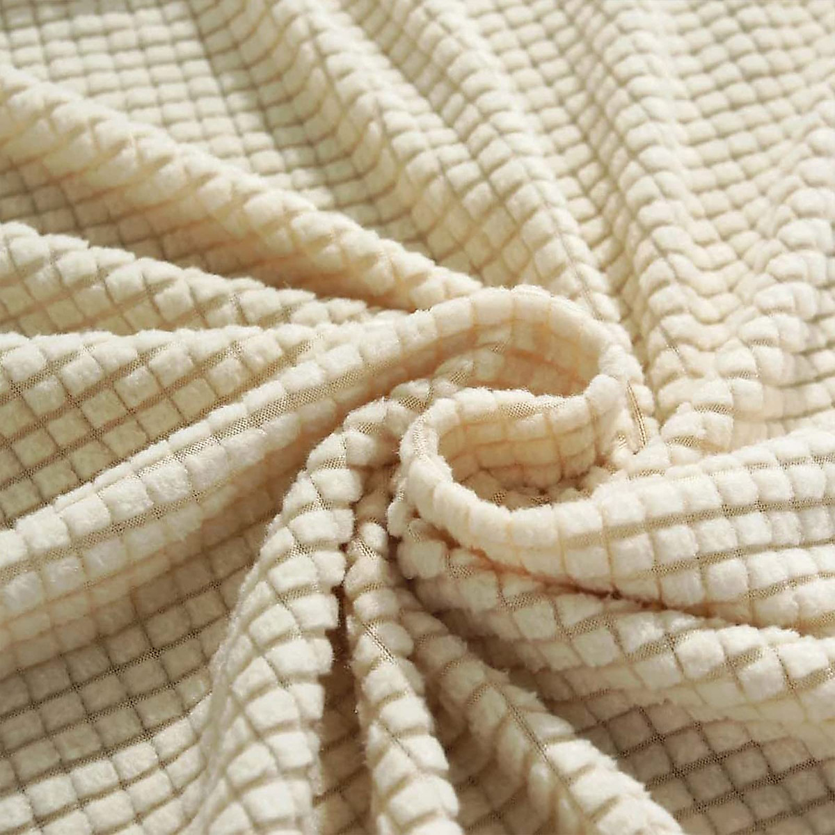 Sectional Couch Covers L Shape,Stretch Velvet Sofa Covers Anti-Slip Sectional Couch Covers,Soft Washable Furniture Protector with Pillowcases for 1 2 3 4 Seater Sofa Cover,Blue,1 Seat(90~140cm)