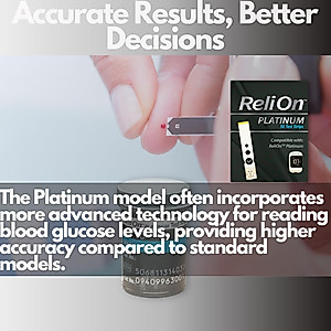 ReliOn Test Strips, Platinum 50 Count (Pack of 1), Testing Blood Glucose, Boxed by Fusion Shop Store