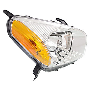 Evan Fischer Headlight Set Compatible with 2001-2003 Toyota RAV4 Left Driver and Right Passenger Side Halogen With bulb(s)