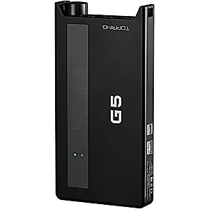Topping G5 USB DAC, Portable LDAC Audio Built-in NFCA HPA Bluetooth Headphone AMP(Black)