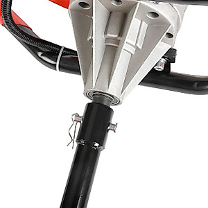 6''x32'' Garden Auger Spiral Drill Bits Earth Auger Drill Bits Heavy Metal Auger Drill Bit for Gas Hole Digger