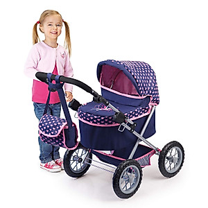 Bayer Design Baby Doll Trendy Pram Blue, Pink