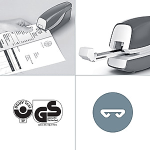 Leitz Electric Stapler, 10 Sheet Capacity, Battery Powered, WOW Range, 55661062 - Purple