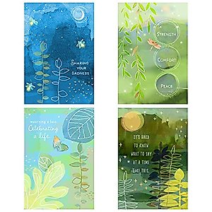 Hallmark Assorted Thinking of You, Get Well, Sympathy Cards (12 Cards with Envelopes) Nature Prints
