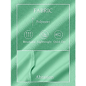 TACVASEN Men's Summer Polo Shirts Casual Lightweight Short Sleeve Collared T-Shirt Mint Green M