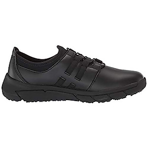 Shoes for Crews LILA Karina, Women's Lightweight Work Shoes, Slip Resistant, Water Resistant, Black, Size 9.5