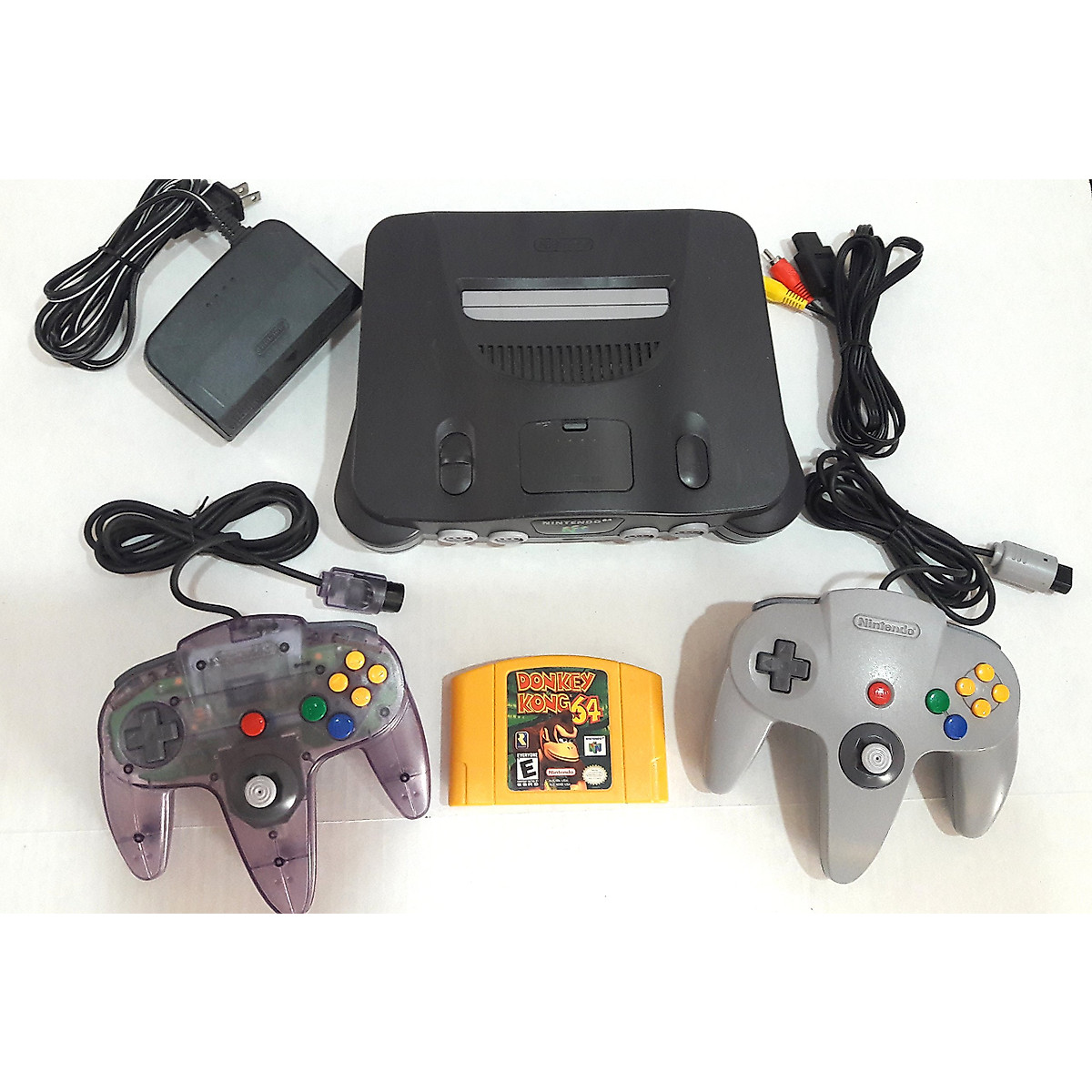 Nintendo 64 Console With Donkey Kong 64 Game & 2 Controllers