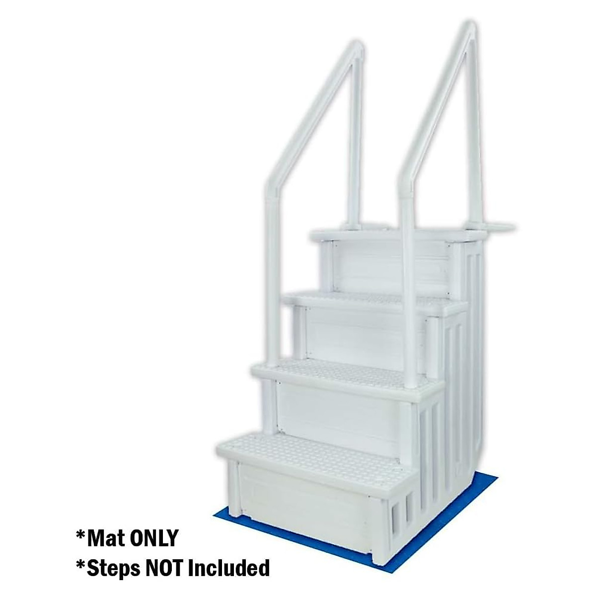 Aqua Select 36 in. x 48 in. Swimming Pool Ladder Mat or Step Pad | Protects Vinyl Pool Liner | Blue, Non-Slip, Rectangular, Outdoor, 36" x 48"