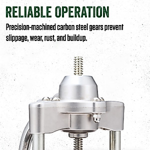 LEM Products Mighty Bite Vertical Stainless Steel 5 Pound Capacity Sausage Stuffer with Plastic Stuffing Tubes,Silver