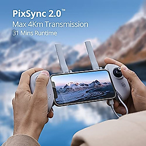 Potensic ATOM SE Drones with Camera for Adults 4K EIS, Under 249g, 4KM Long Transmission, Level 5 Wind Resistance, 31 Mins Flight, GPS Auto Return, Portable and Foldable Drone for Beginners