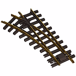 Bachmann Industries Large "G" Scale Universal Brass Track with 30 Degree 4' Diameter Turnout, Left