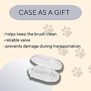 Kotomoda Cat Finger Silicone Toothbrush, Dog Tooth Brush with Food Grade Silicone, Keep pet's Mouth Clean and Reduce Gum Disease, Teeth & Gums Care for Dogs, Cats, and Pets (SoftGreen)