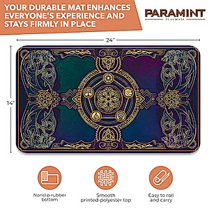 Paramint Lucid Dragon Blast (Stitched) - MTG Playmat - Compatible with Magic The Gathering Playmat - Play MTG, YuGiOh, TCG - Original Play Mat Art Designs & Accessories