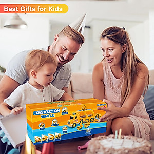 Nicmore Construction Truck Toddler Toys Car: Toys for 2 3 4 Year Old Boy 5 in 1 Carrier Toys for Kids Age 2-3 2-4 3-5 | 18 Months 2 Year Old Boy Christmas Birthday Gifts