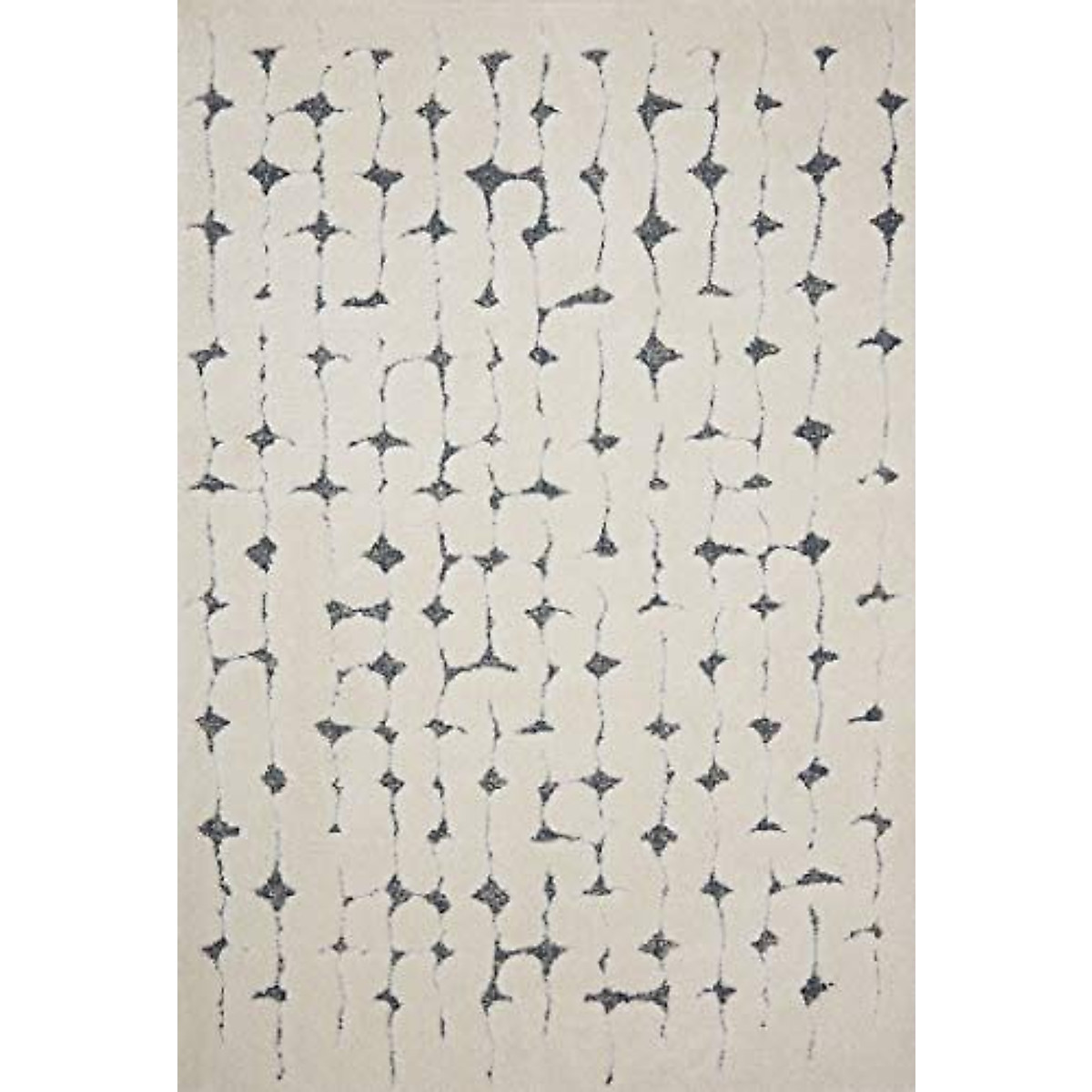 Loloi II Hagen Collection HAG-04 White/Navy 2'-7" x 4' Accent Rug