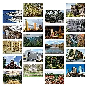 Dear Mapper Vintage United States Georgia Landscape Postcards Pack 20pc/Set Postcards from Around the World Greeting Cards for Business World Travel Postcard for Mailing Decor Gift