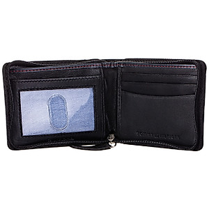 Tommy Hilfiger Men's Genuine Leather Slim Ziparound Wallet