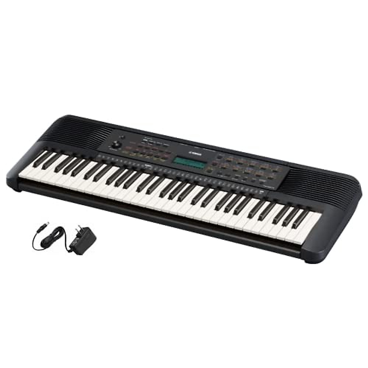 YAMAHA, 61-Key PSR-E273 Portable Keyboard with PA130 Power Adapter, Black