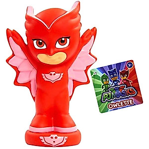 PJ Masks Bath Toy Set, Includes 7-inch Catboy, Gekko, and Owlette Water Toys for Kids, Kids Toys for Ages 3 Up by Just Play