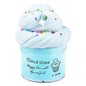 Sky Blue Cloud Slime, Girls and Boys Scented Slime Stress Relief Toy, Super Soft and Non-Sticky, for Party Favors, Birthday Gifts, School Education(7oz 200ml)