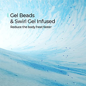 LINSY LIVING 3 Inch Twin Mattress Topper, Gel Infused Swirl Memory Foam, Bed Topper Twin Size, Cooling Mattress Pad, CertiPUR-US Certified, Twin Size