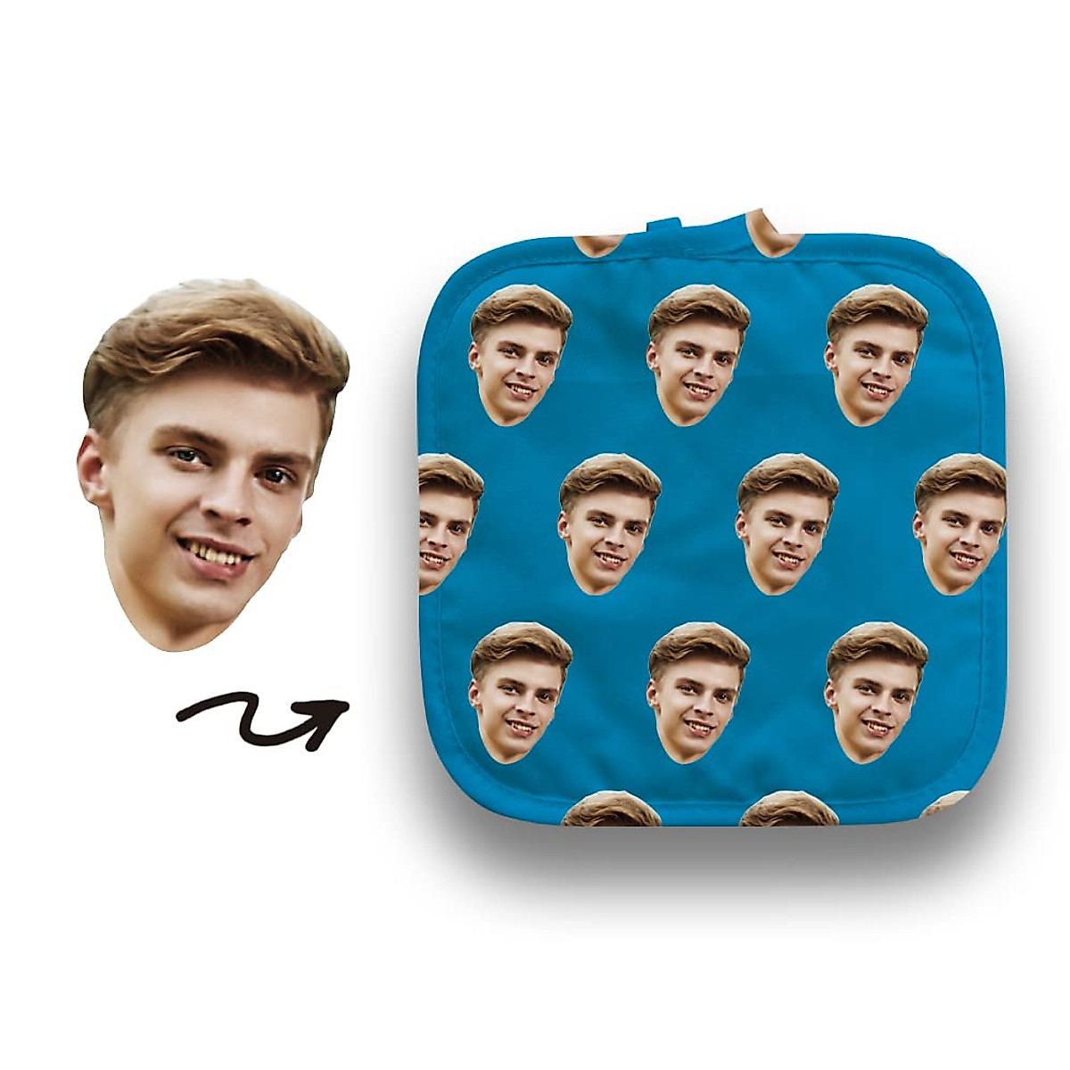 Customized Pot Holders are Heat-Resistant and Washable Decorative Kitchen Gifts, Suitable for Cooking and Baking, Patterns Can Be Customized