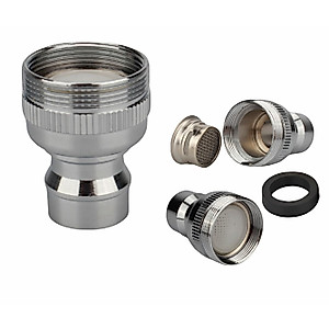 Dishwasher Faucet Adapter (Chrome-brass) fit for Danby, SPT, Homelabs, Costway, Panda, Rovsun Portable Dishwasher to Sink