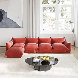 TIFLON Ottoman,Lazy Floor Sofa,Lounge Chair, Accent Bean Bag Couch,Corner Chair Sofa for Living Room Bedroom Salon Office