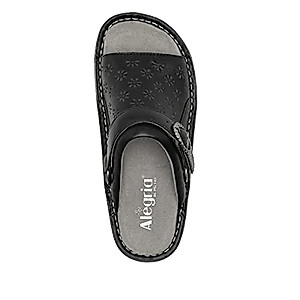 Alegria Womens Klover Black Butter Leather Sandal 8-8.5 M US