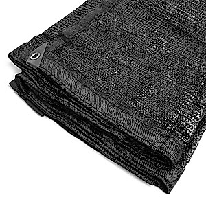EVETTO 70% Sunblock Shade Cloth Net Black UV Resistant, Garden Shade Mesh Tarp for Plant Cover, Greenhouse, Barn. Top Shade Cloth Quality Panel for Flowers, Plants, Patio Lawn (10×10ft(3×3m))