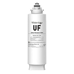 Waterdrop TSUF Ultra-Filtration Under Sink Water Filter, Replacement for Waterdrop TSU-W 3-Stage Ultra-Filtration Under Sink Water Filter System, 0.01 Micron, 4000 Gallons High Capacity. 1 Pack