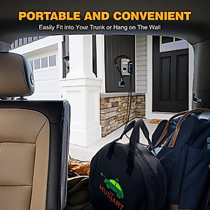 MUSTART TRAVELMASTER Level 2 Portable EV Charger, 25ft Cable, Intelligent Plug Identification Auto-Adjusts Maximum Safe Current 15A/25A/32A Electric Vehicle Plug-in Charging Station (2-Gen)