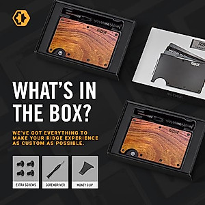 Ridge Wallets for Men - Slim Minimalist Wallet For Men, Front Pocket Wallets for Men, RFID Wallet For Men - Card Holder Wallet (Mopane)