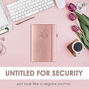 JXSELECT Elegant Income and Expense Tracker Notebook – Accounting Ledger Book for Small Business Owners – Income and Expense Log Book with – Undated Bookkeeping Record Book, 5.7″ x 8.5″ (Rose Gold)