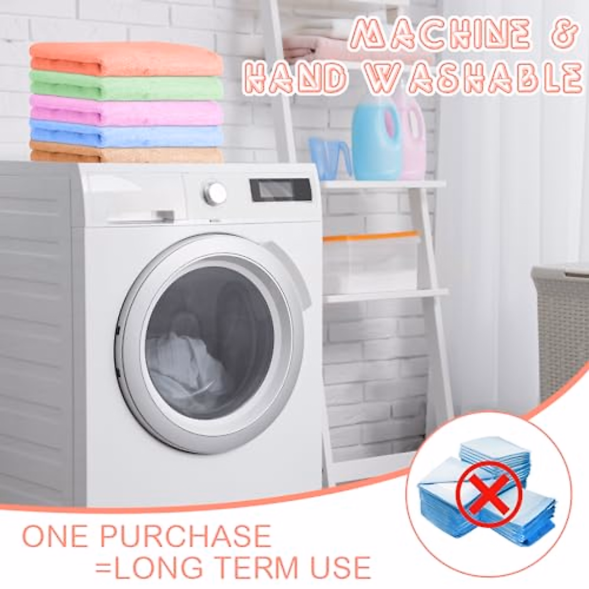 Panelee 20 Pcs Reusable Puppy Pads Waterproof Guinea Pee Pad Washable Pee Pads for Dogs Fleece Cage Liner Blankets Accessories Small Animals Bedding Mats Sleep Mat Pad Cover (Multicolor,18x24 in)