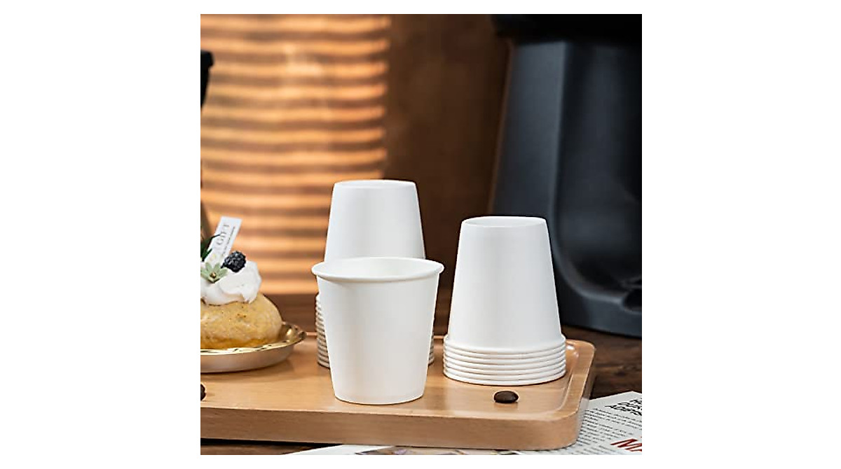 RACETOP 3 oz Disposable Paper Cups - Eco-Friendly Bathroom Use Kit