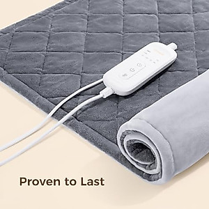 OCOOPA Women Gifts, Weighted Heating Pad for Back Pain & Cramps Relief, 3.4lb 17''x33'' XL Electric Heating Pad for Neck and Shoulders, 8 Heat Settings, 6 Time Modes, Machine Washable