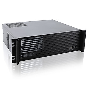 RackChoice 3u Short Depth rackmount Server Chassis Micro ATX/Mini-itx 2x5.25+5x3.5 Bays Support Standard ATX PSU with Either top or Side Cooling