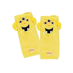 Nuby Car Seat StrapCovers 2 Pack, Yellow Monster