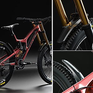 BEENOPT 2 PCs Universal Mountain Bike Fender, MTB Bicycle Fenders Rear + Front Mountain Bike Mud Guard Fender Set, 11.4" Length 3.5" Width