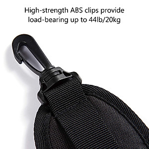 BASSDASH Backpack Straps Replacement Adjustable Padded Shoulder Straps for Backpack Dry Bag (Black, Adult)