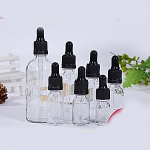 Mggsndi Empty Amber Bottle Glass Essential Oil Liquid Aromatherapy+Dropper Cap Tool - Easy to Use and Clean for Storing Chemistry and Laboratory Chemicals, Perfumes Green 30ml