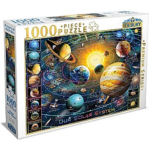 TILBURY Premium Jigsaw Puzzle - 1000 Piece Puzzle - A Brilliant Solar System Puzzle. The Perfect Jigsaw Puzzle For The Whole Family And Great Games For Adults