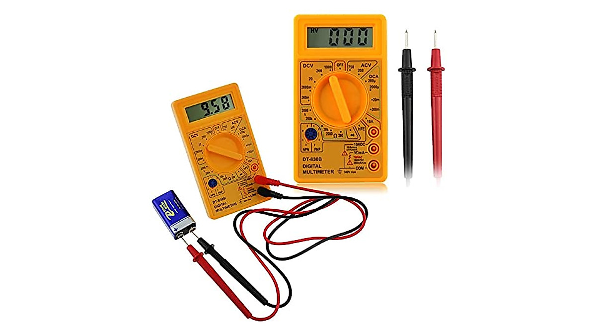 DT-830B Digital Multimeter | Amp Volt Ohm Tester for Electricians