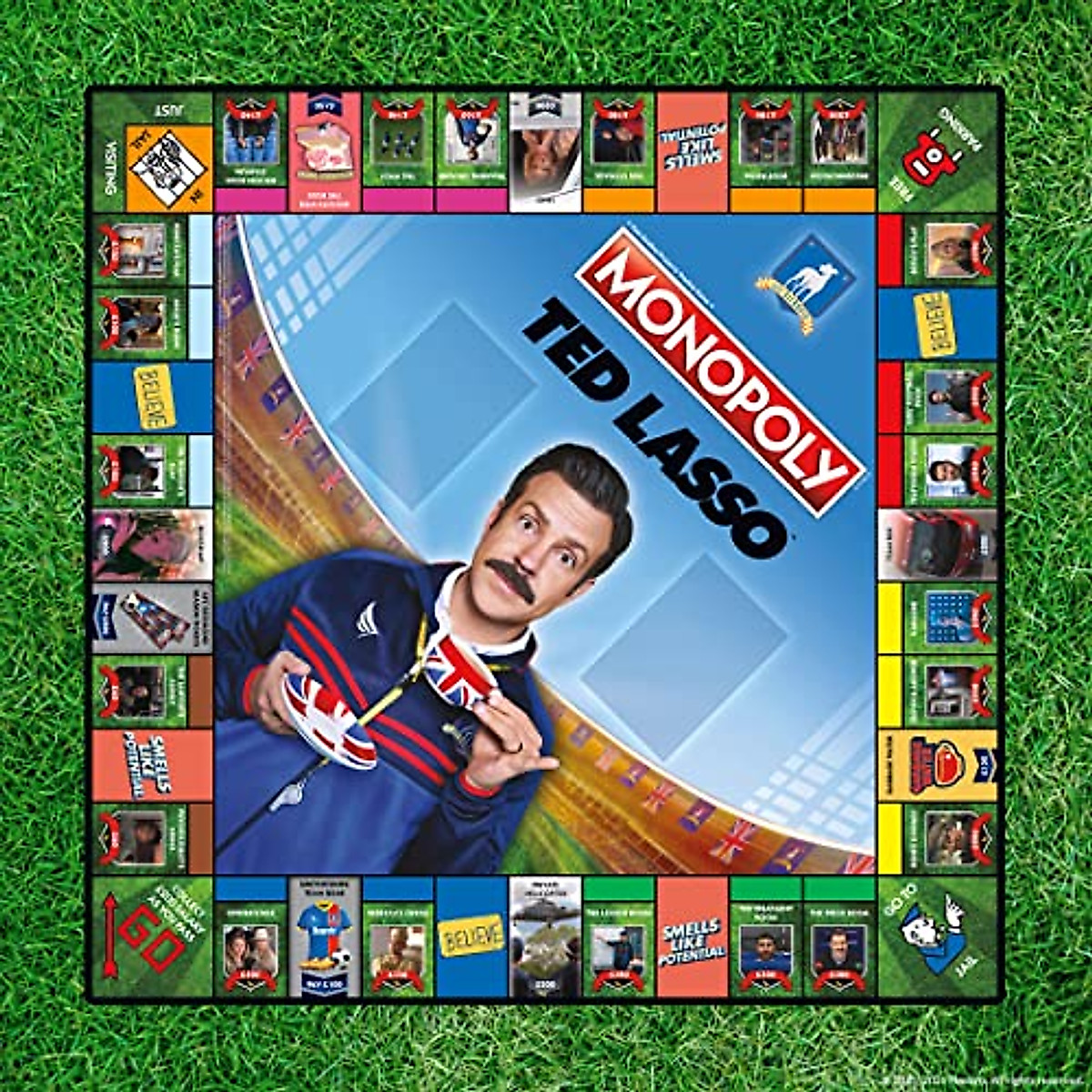Monopoly Ted Lasso | Officially Licensed Board Collectible Board Game | Play as Believe Sign, Goldfish, Tea up, Ted’s Visor and More | Based On Popular Comedy Series