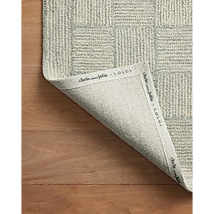 Loloi Chris Loves Julia x Francis Collection FRA-03 Silver/Sky, Contemporary 7'-9" x 9'-9" Area Rug