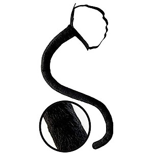 OLYPHAN Cat Ears and Tail Costume Adult Women - Black Cat Halloween Costume Set & Cosplay Accessories Kit