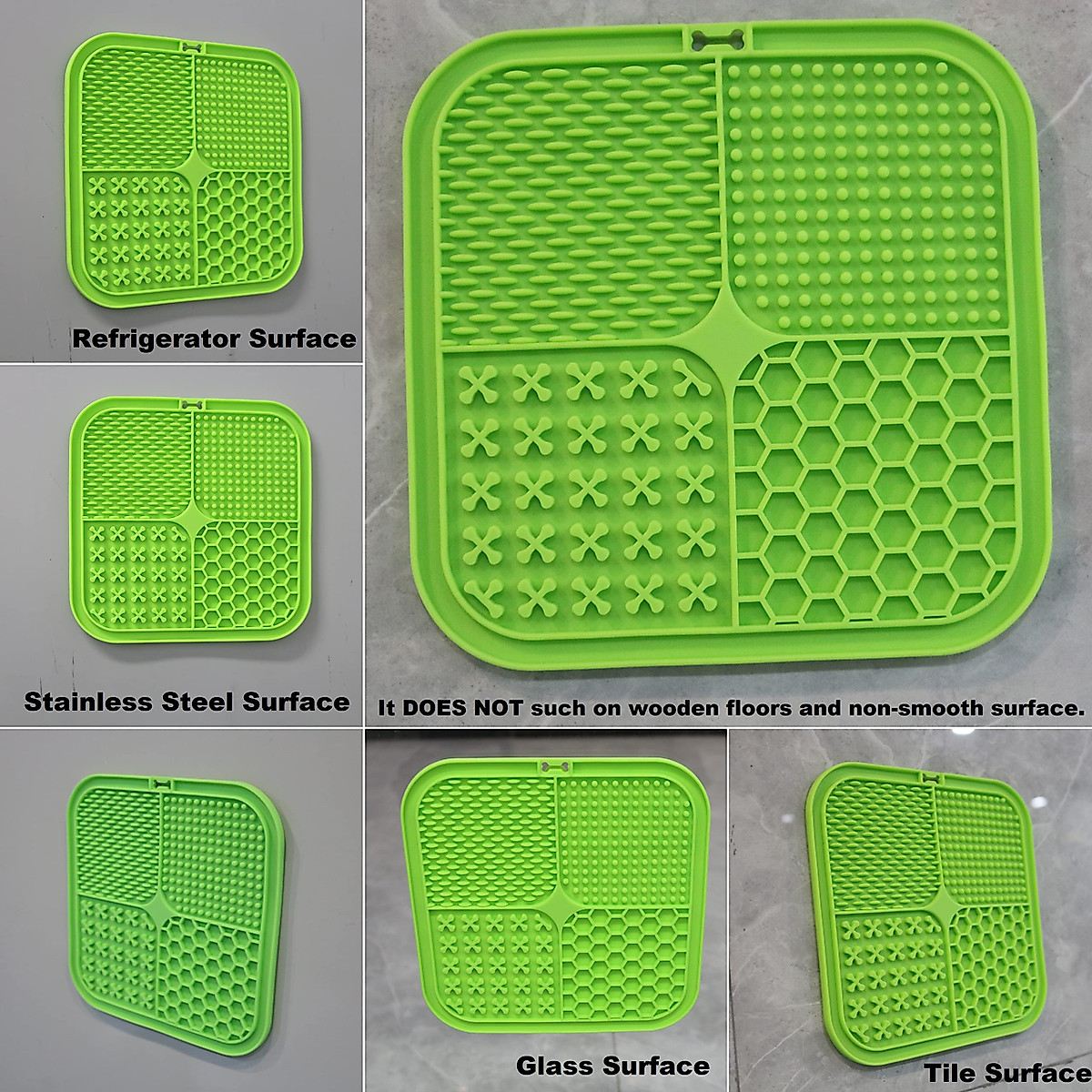 Jiafet Licking Mats Lick Mat for Dogs and Cats with Suction Cups for Anxiety Relief, Cat Treats Food Mat Slow Feeder Dog Bowls, Pet Supplies for Interactive Dog Toys Pads for Boredom and Stimulating
