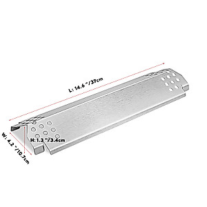 Uniflasy Grill Parts Heat Plates Shield Tent for Nexgrill 720-0830H 720-0898 720-0896B 720-0896C 720-0896E Replacement Parts for 720-0888N 720-0882S 720-0888 720-0882A 720-0896 720-0888A Gas Grills